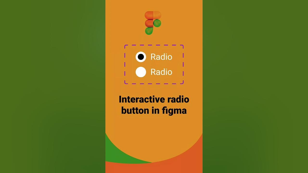Interactive radio button in figma using components and variants. #figma #variants #ux - YouTube