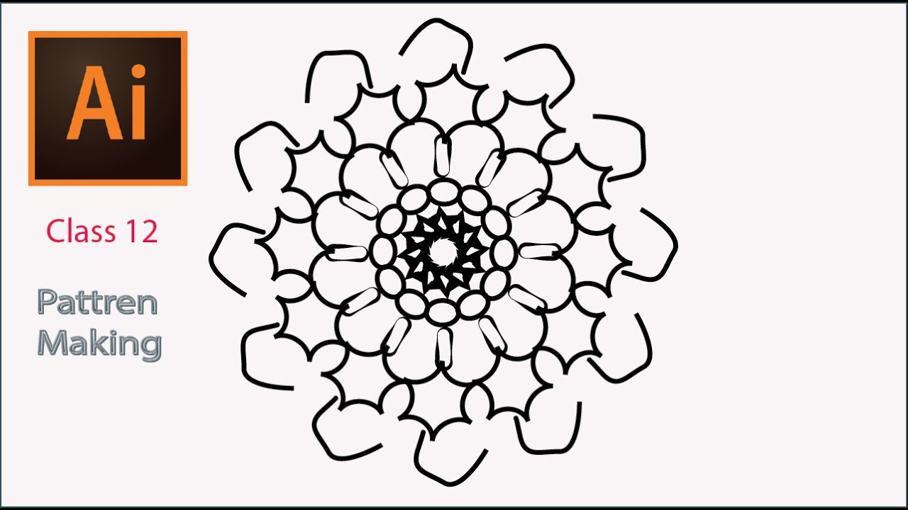 Pattern Making In Illustrator | Lace Pattern |learn Illustrator - YouTube