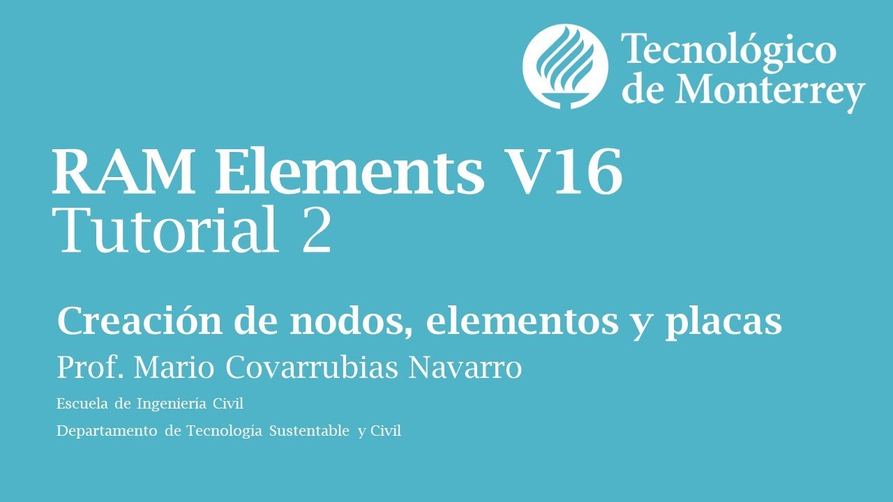 2. Creación de nodos y elementos RAM Elements - YouTube