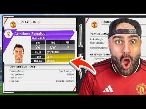 OMG CRISTIANO RONALDO ACCEPTS MAN UNITED... (FIFA 17)