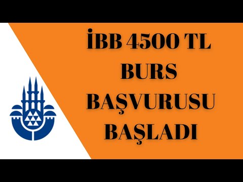 İBB 4500 TL BURS BAŞVURULARI BAŞLADI ! #eğitim #bilgi #burslar
