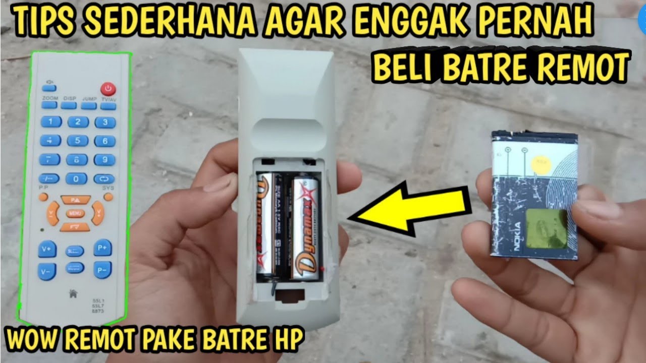 Tips sederhana baterai remote tv awet seumur hidup - YouTube