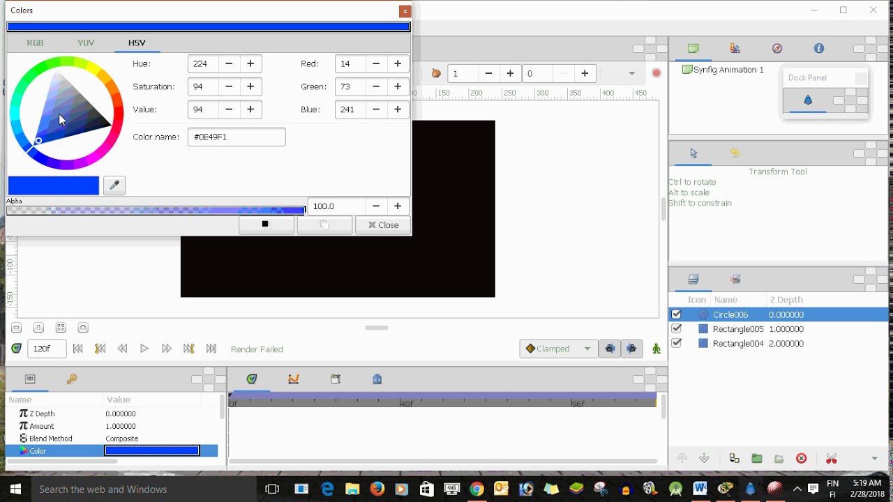 how to make gif in synfig - YouTube