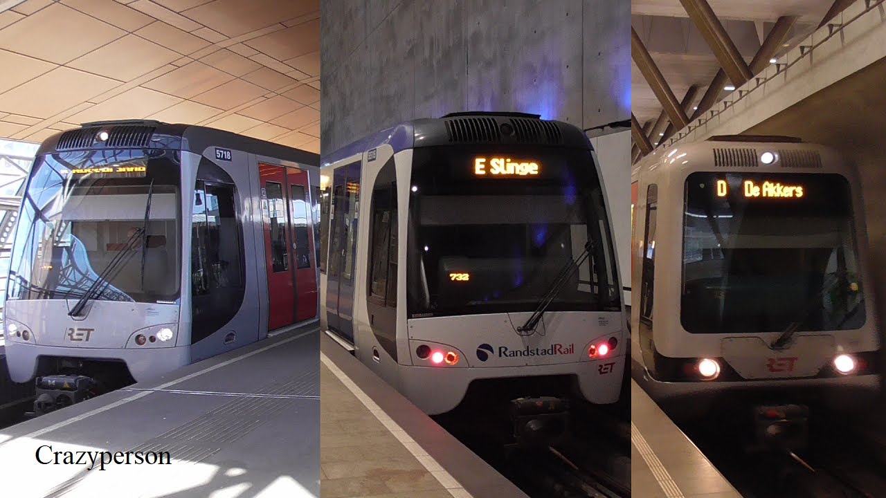 RET Rotterdam Metro in May 2019 #2 - YouTube