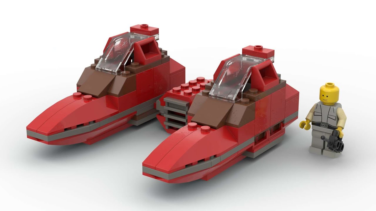 Lego 7119 Twin-Pod Cloud Car Speed Build Studio LDD by PLegoBB - YouTube