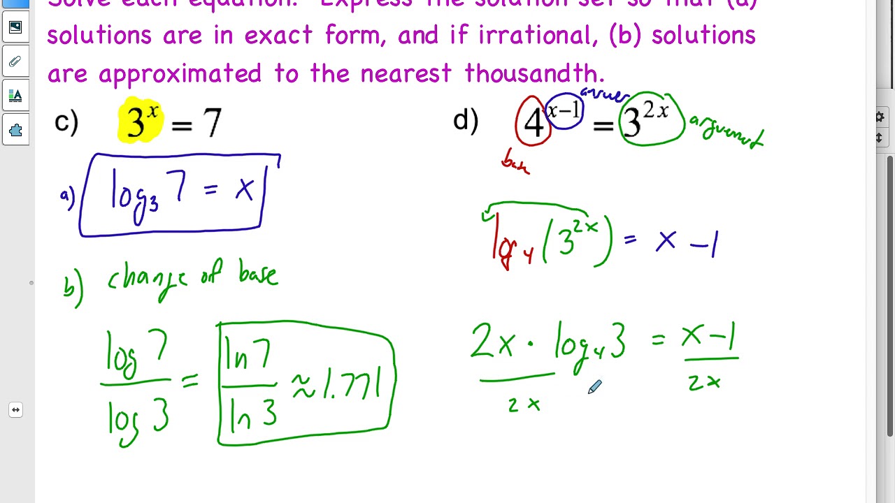 Solving Logs 2 YouTube solving-logs-2-youtube