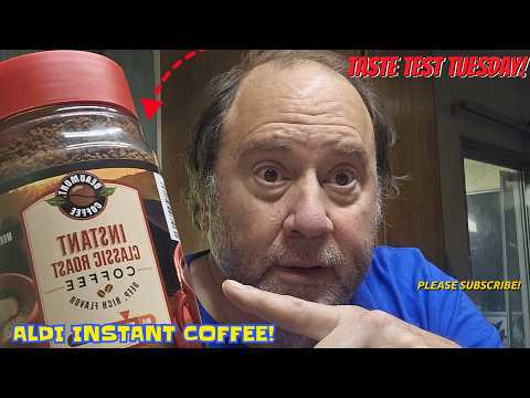 TRYING ALDI'S INSTANT COFFEE!  WILL IT BE GOOD?