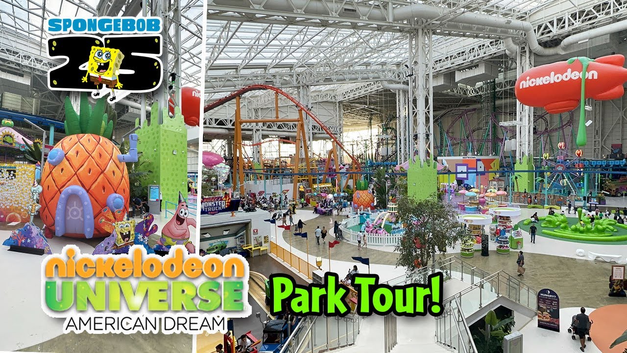 Visiting Nickelodeon Universe at American Dream Mall (SpongeBob 25th ...