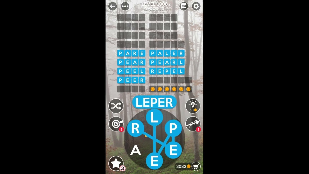 Wordscapes Uncrossed Level 1008 Answers - YouTube