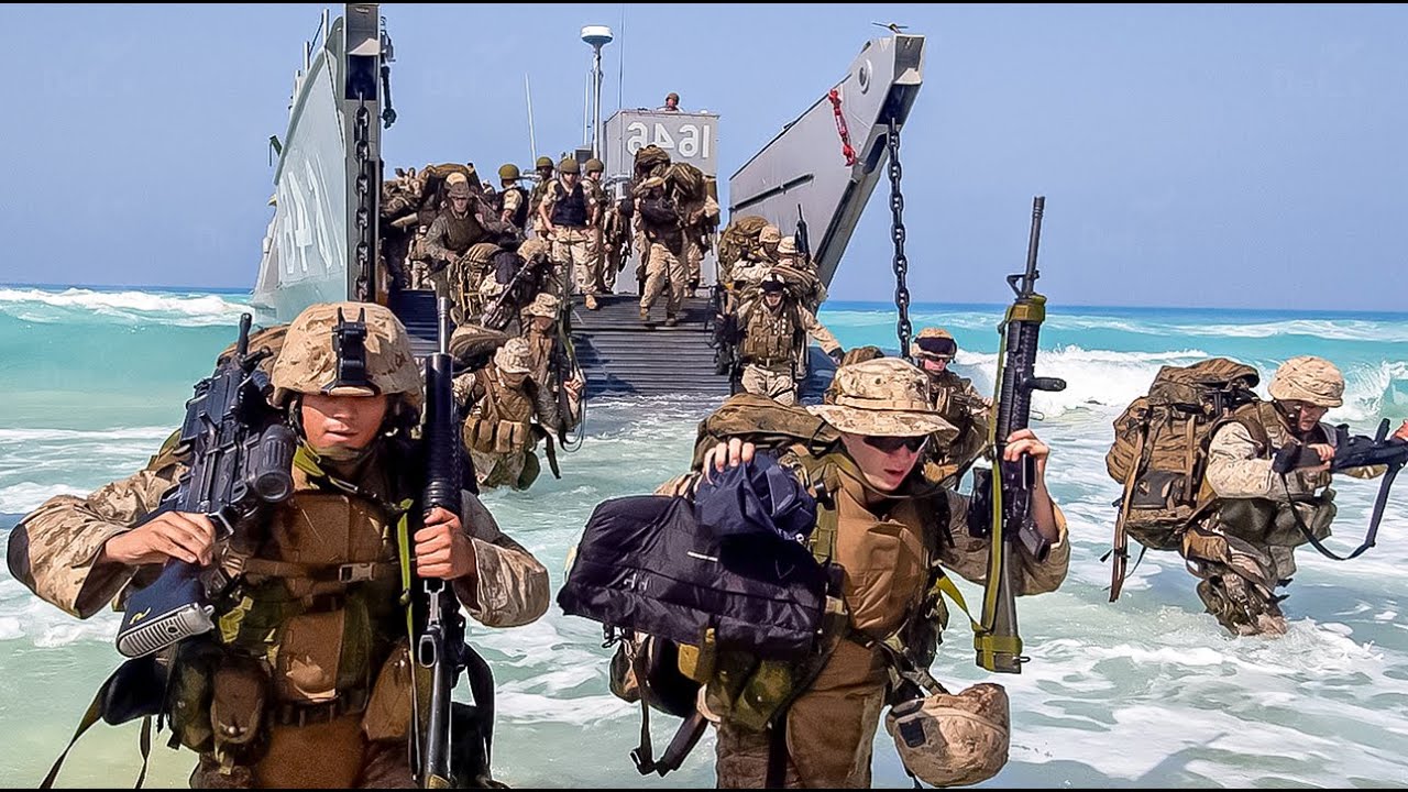 United States • NATO Marines Unite for Massive Amphibious Beach Landing ...