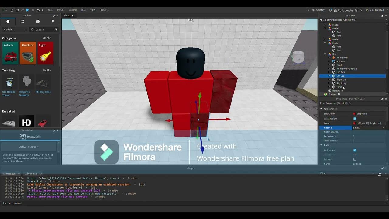 My roblox game creation part 1 - YouTube