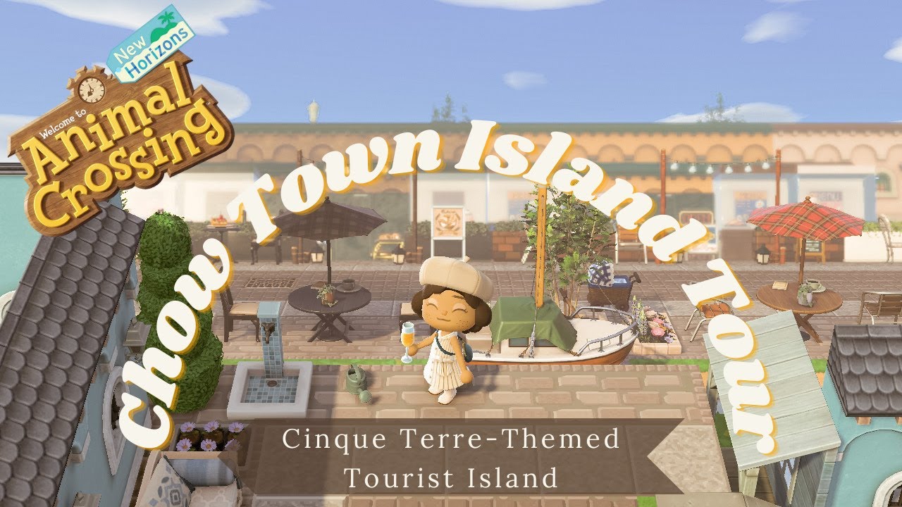 ACNH Chow Town Island Tour - Cinque Terre Themed Summer Tourist Spot ...