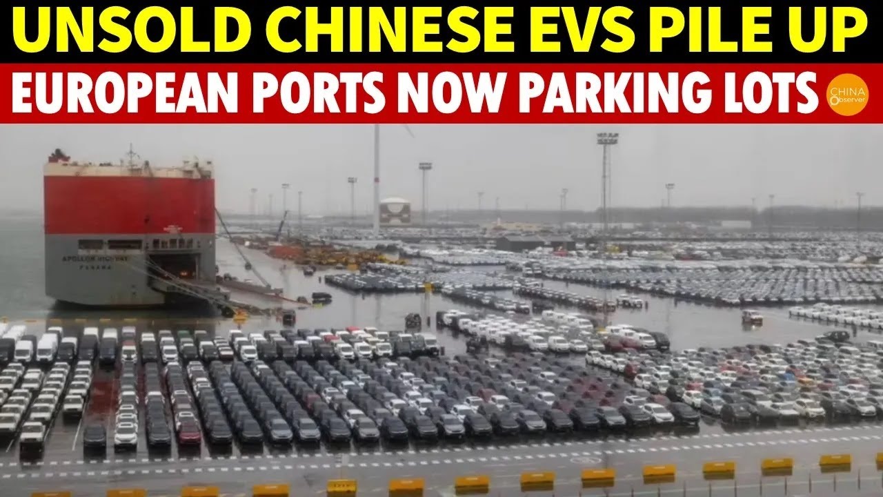 10,000 Unsold China’s EVs Pile Up, Turning European Ports Into Huge ...