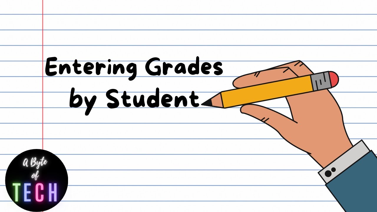 Entering Grades by Student - YouTube