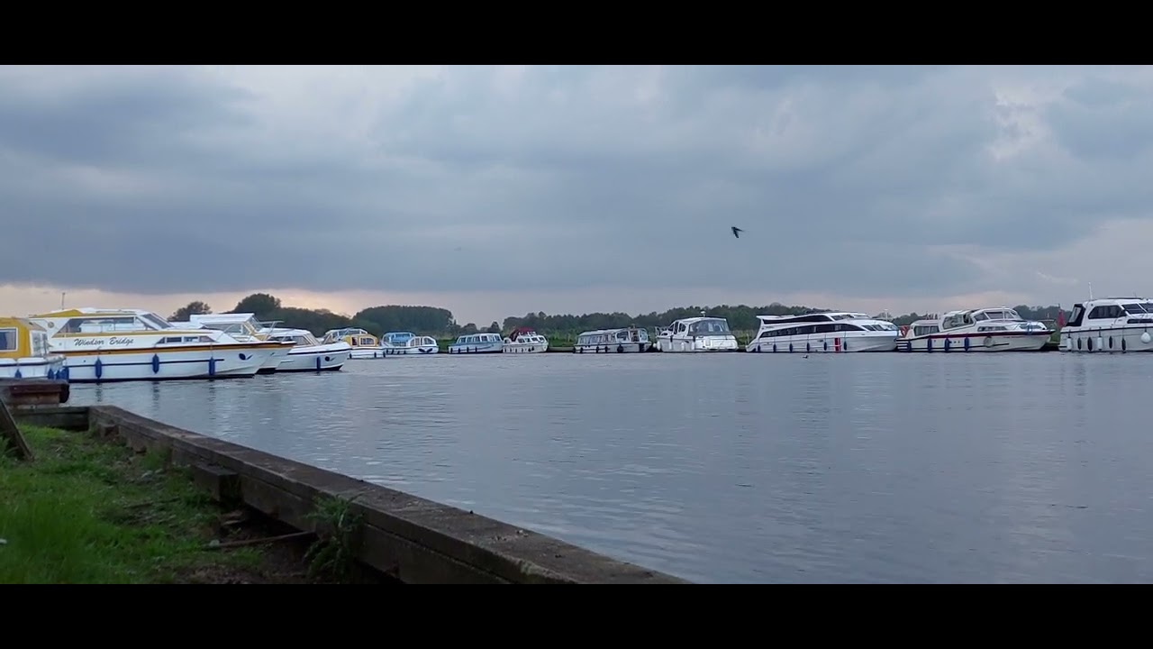 Incoming Thunderstorm over the River Bure from Acle Bridge, Norfolk ...