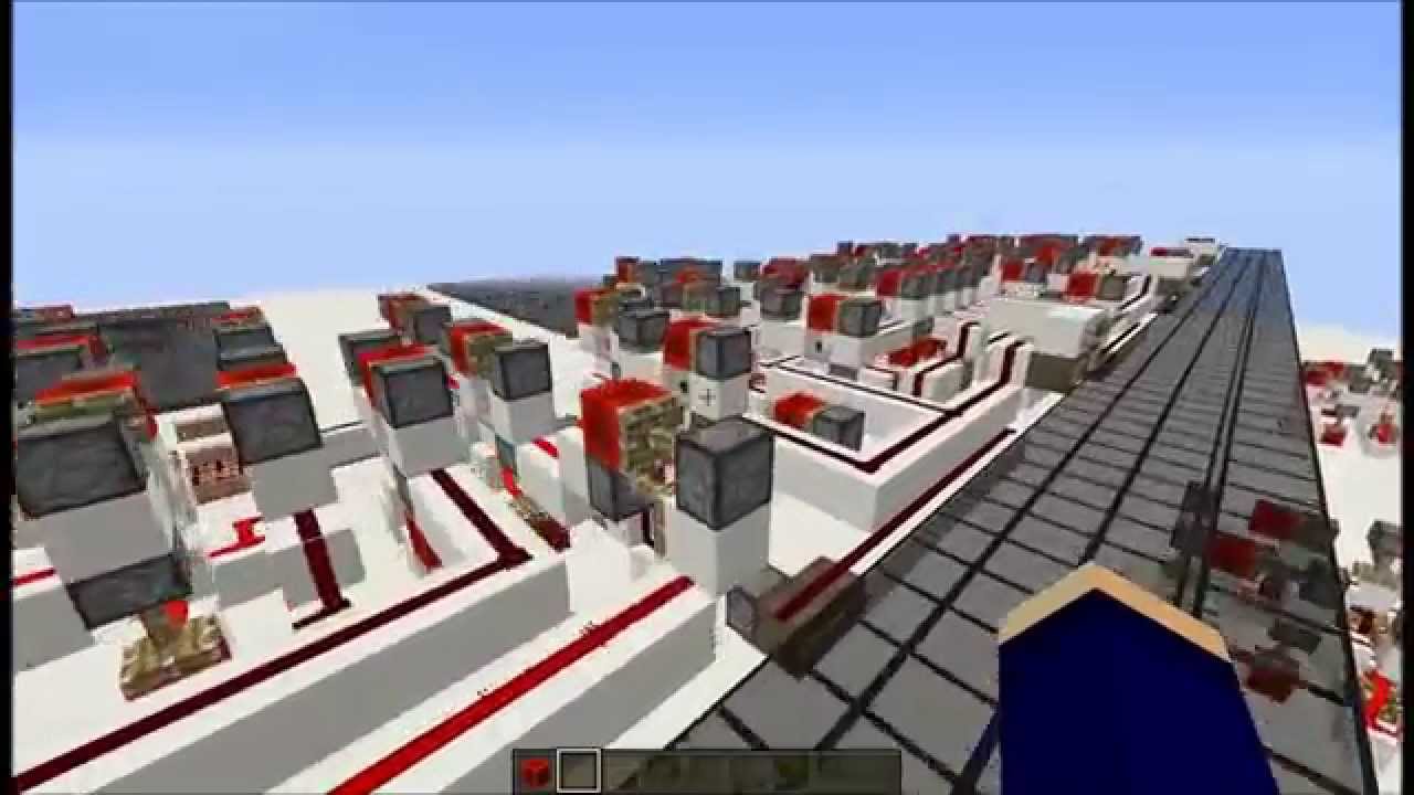 Minecraft: Instant 4-Bit Adder - YouTube