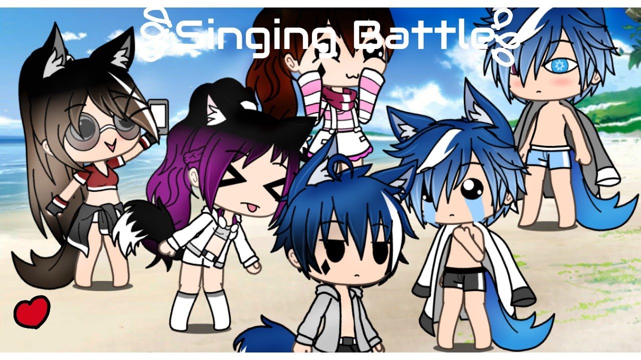 My heart beat l Singing Battle l Gacha life - YouTube