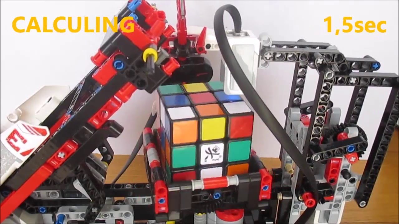 lego mindstorms solve Rubik's Cube - YouTube