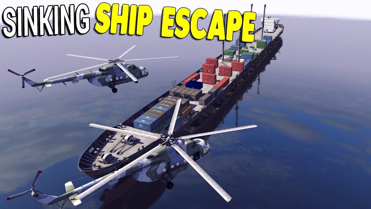 Surviving HUGE SHIP SINKING Helicopter Escape | Call to Arms Gameplay ...