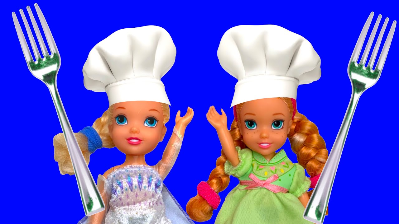 Elsa and Anna cooking challenge - YouTube