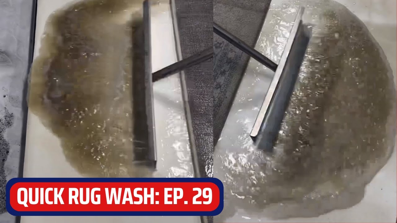 SO MUCH DIRT! Filthy Rug Washing #oddlysatisfying #carpetcleaning - YouTube