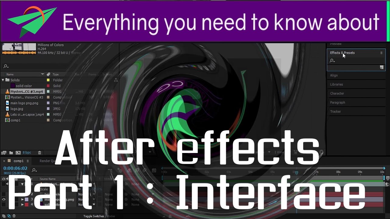 Learn how to use Adobe AfterEffect completly basic for beginner | Part ...