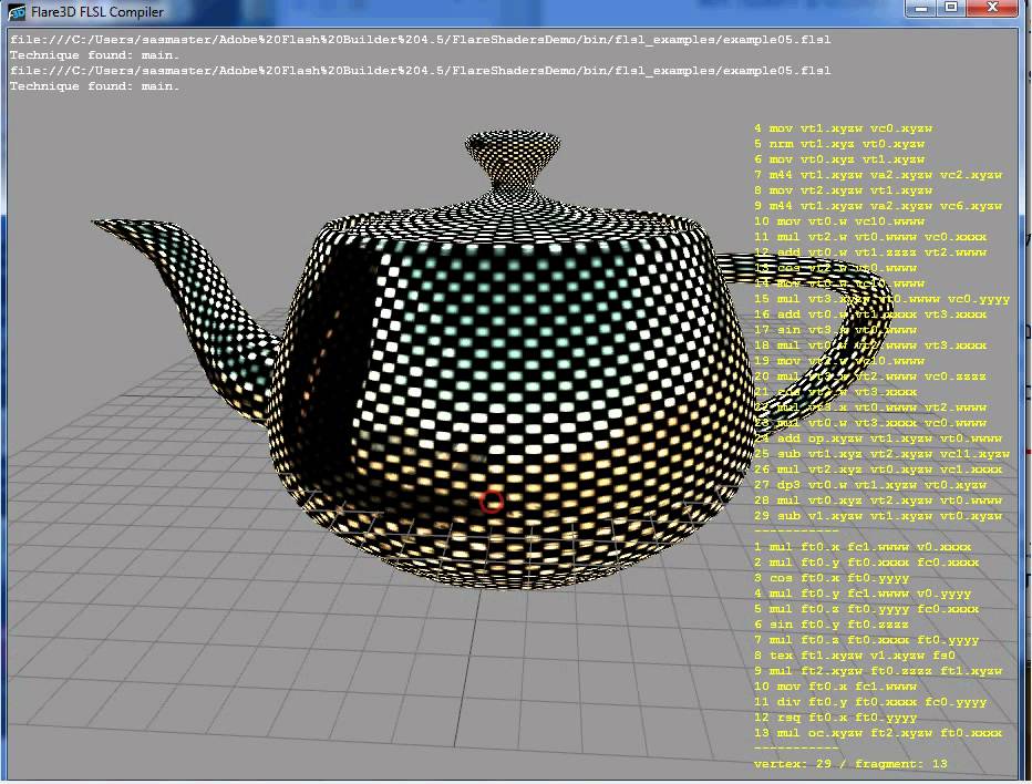 Liquid Teapot .Flare3D shaders - YouTube