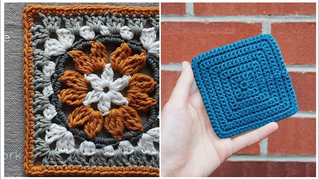 Best Crochet granny square patch work patterns to practice everyday ...