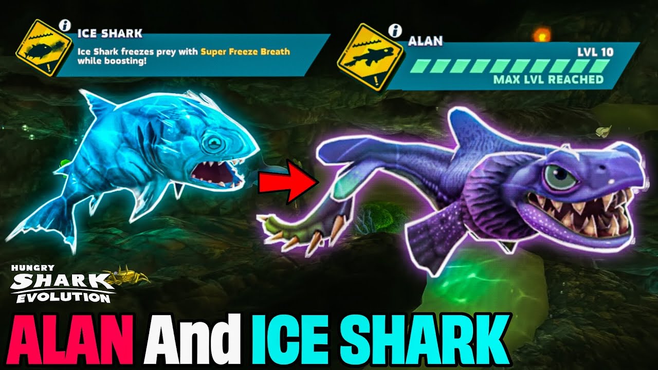 Ice shark and Alan | Hungry Shark Evolution part-04 - YouTube