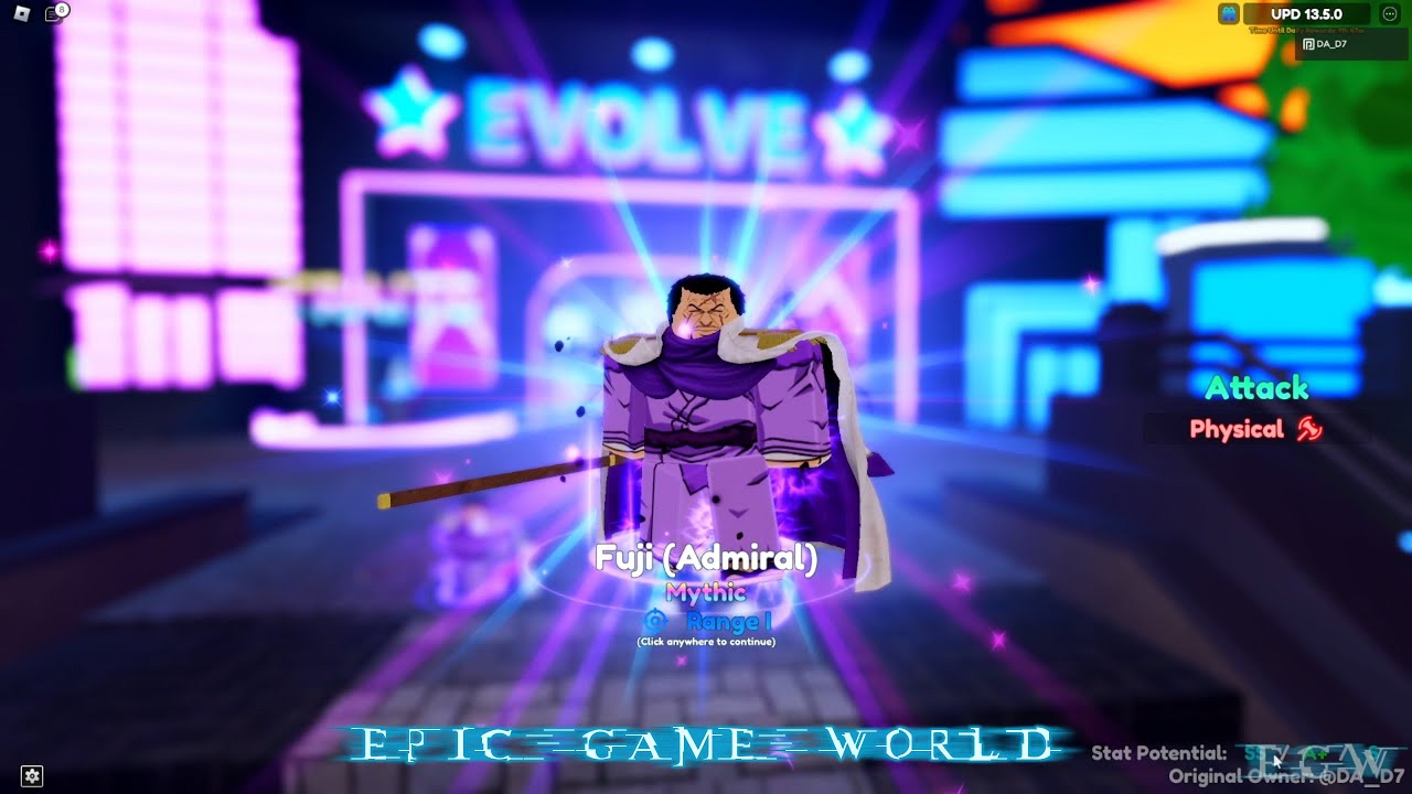 Fuji Evo and Showcase Puppet Island Update 13 Anime Adventures Roblox ...
