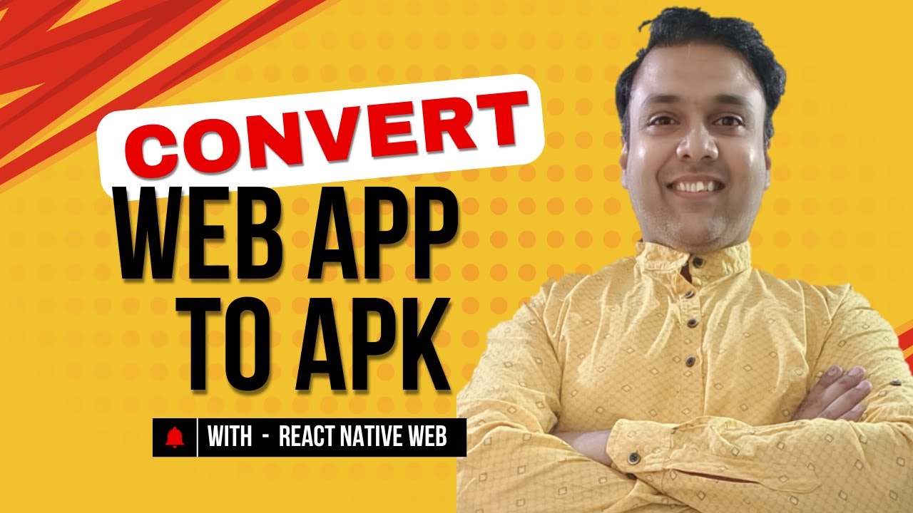 Convert a Responsive Web App to APK Using React Native Web | Explained in Hindi - YouTube