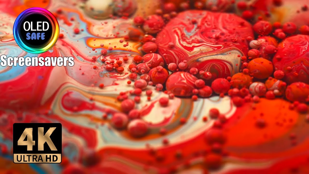 Liquid Abstract Paint Colors - 11 Hours - 4K - OLED Safe - YouTube