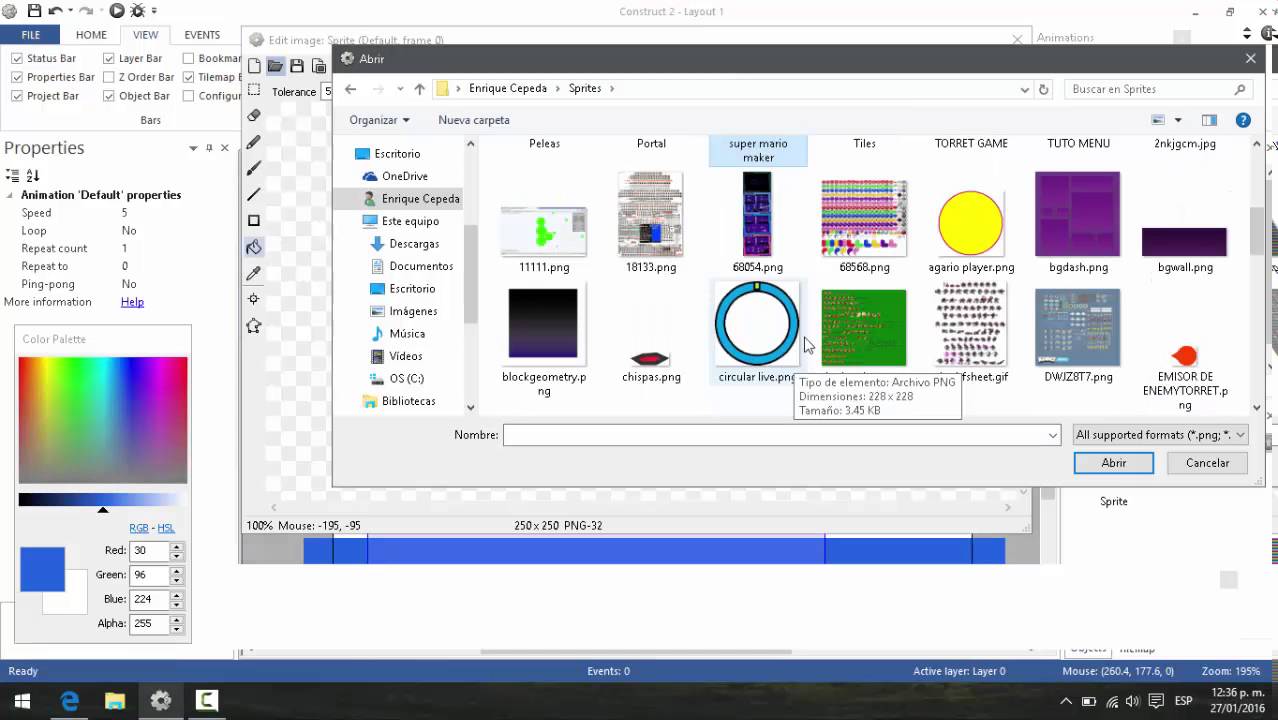 Tutoriales construct 2 Tutorial de peleas!!!!! Estilo Smash Bros! Pte1 Animaciones - YouTube