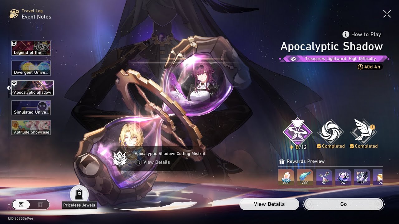 [HONKAI STAR RAIL] 3.3 Apocalyptic Shadow Cutting Mistral - YouTube