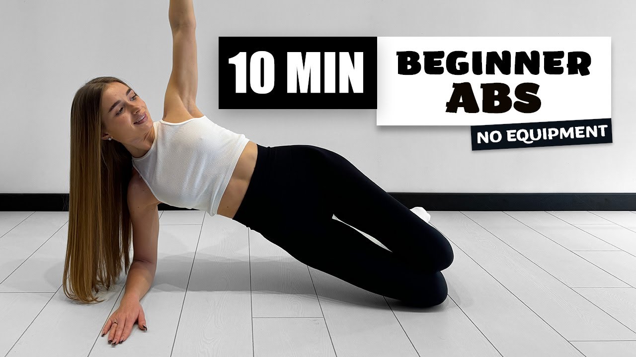 10 MIN BEGINNER ABS WORKOUT / No Equipment - YouTube