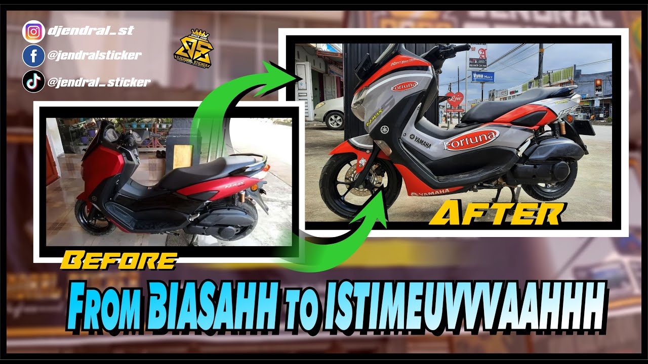 Nmax New 2022 Full Stiker Decal Racing Glossy || Djendral Sticker - YouTube