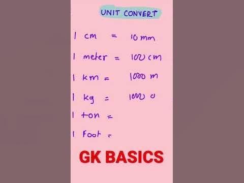 Basic unit conversions for everyone! - YouTube