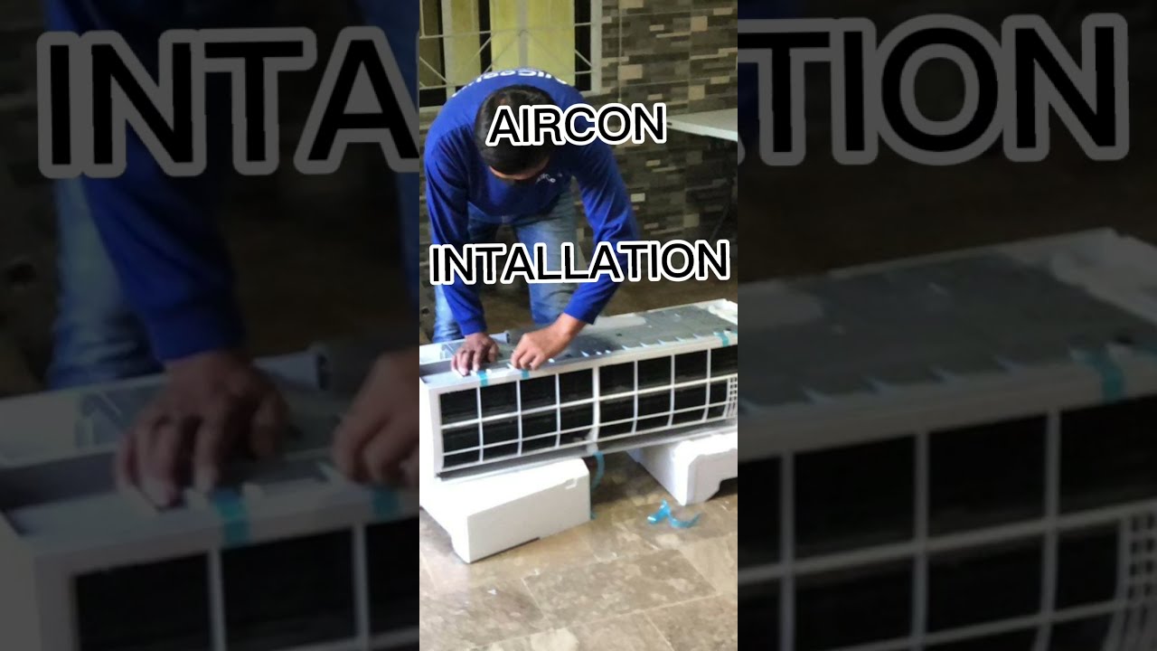 SPLIT TYPE AIRCON INSTALLATION - YouTube
