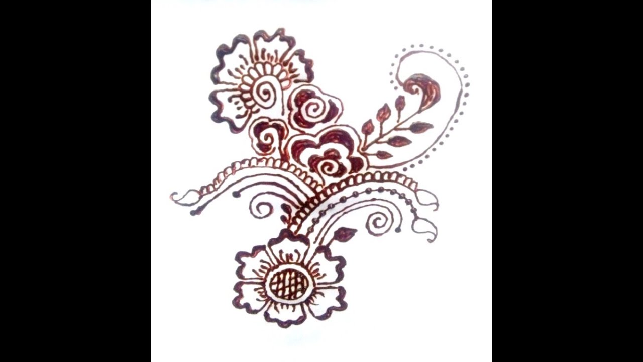 Latest simple mehndi design on paper 2020 - YouTube