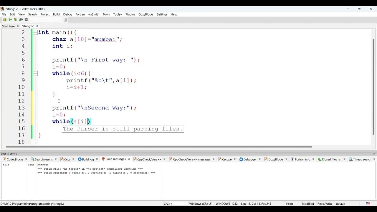 STRING 05: C PROGRAMMING - YouTube