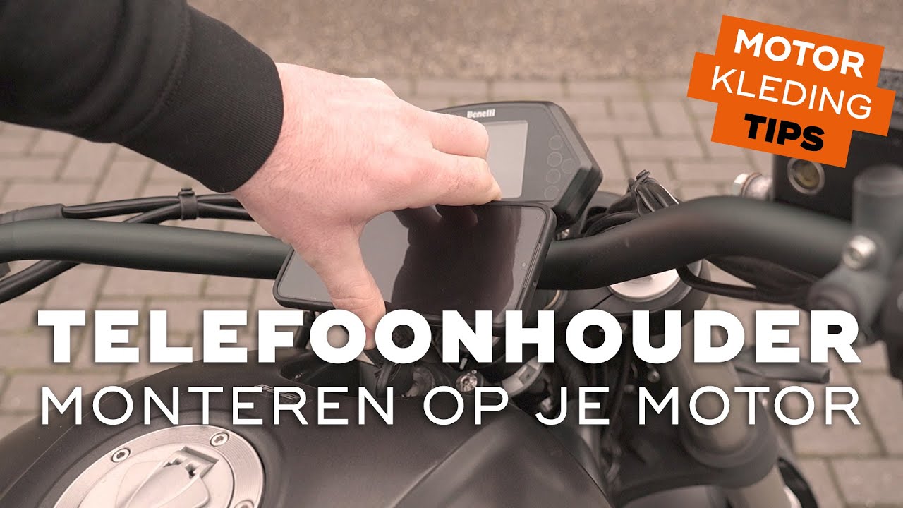 Hoe monteer je een telefoonhouder op je motor? | Motorkledingtips - YouTube