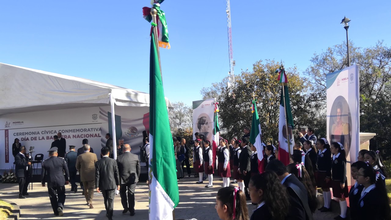 ACTO DIA DE LA BANDERA MORELIA 2019 -4- - YouTube