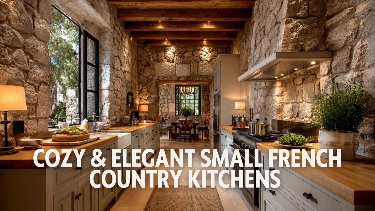30 Cozy & Elegant Small French Country Kitchens to Spark Your ...