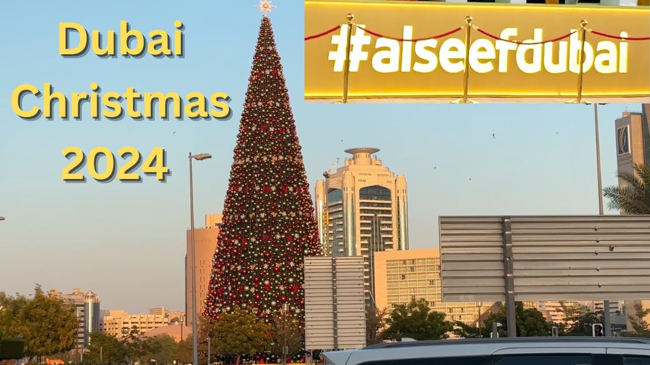 Al Seef Dubai Christmas tree 2024 | Dubai Al Seef Creek Walking tour ...