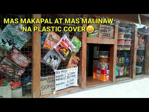 MAS MAKAPAL AT MAS MALINAW NA PLASTIC COVER PARA SA HARAP NG TINDAHAN ...