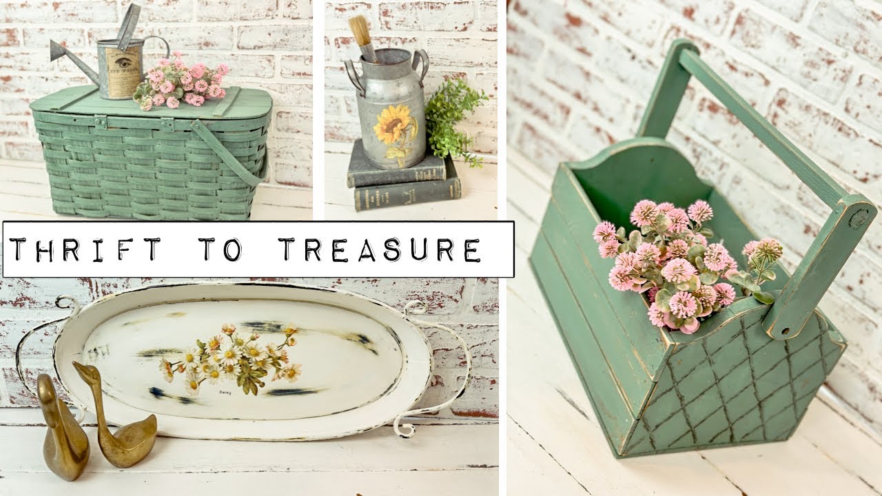 Easy Thrift Store Makeovers - Goodwill Finds - Thrift to Treasure - DIY ...