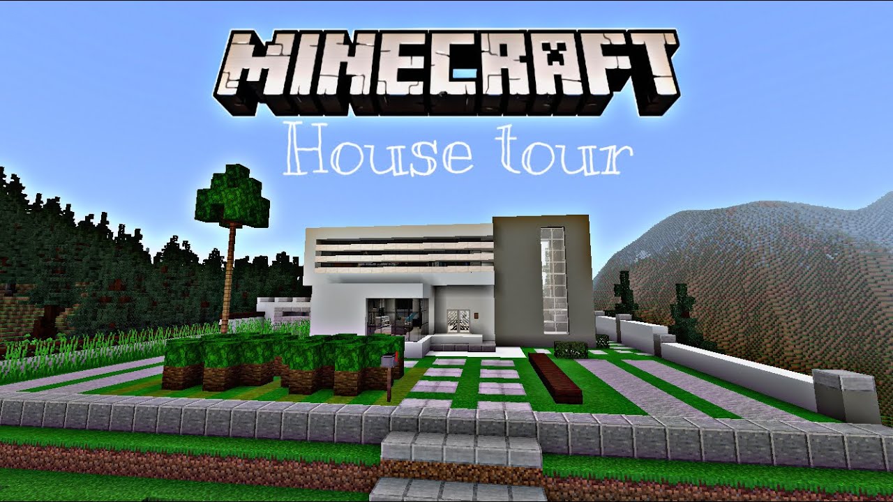 Minecraft house tour | Modded Minecraft Pe - YouTube
