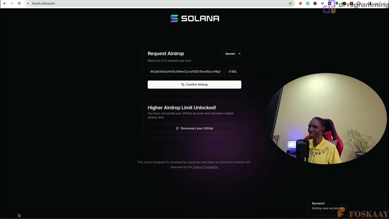 How Get Higher Devnet SOL Airdrop for Solana Development-Web3/Blockchain Development 101 Course ...