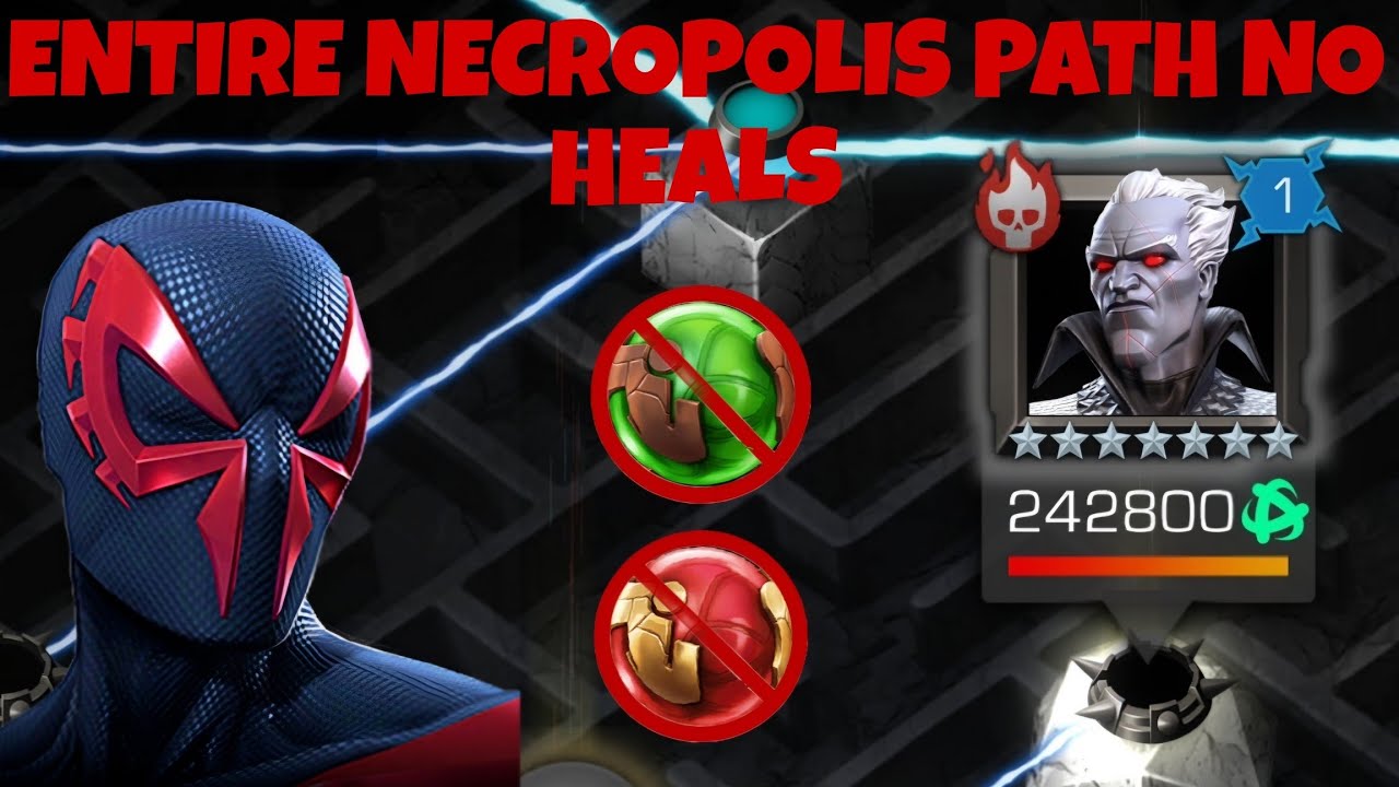 SPIDERMAN 2099 SOLOS AN ENTIRE NECROPOLIS PATH POTIONLESS | MCOC - YouTube