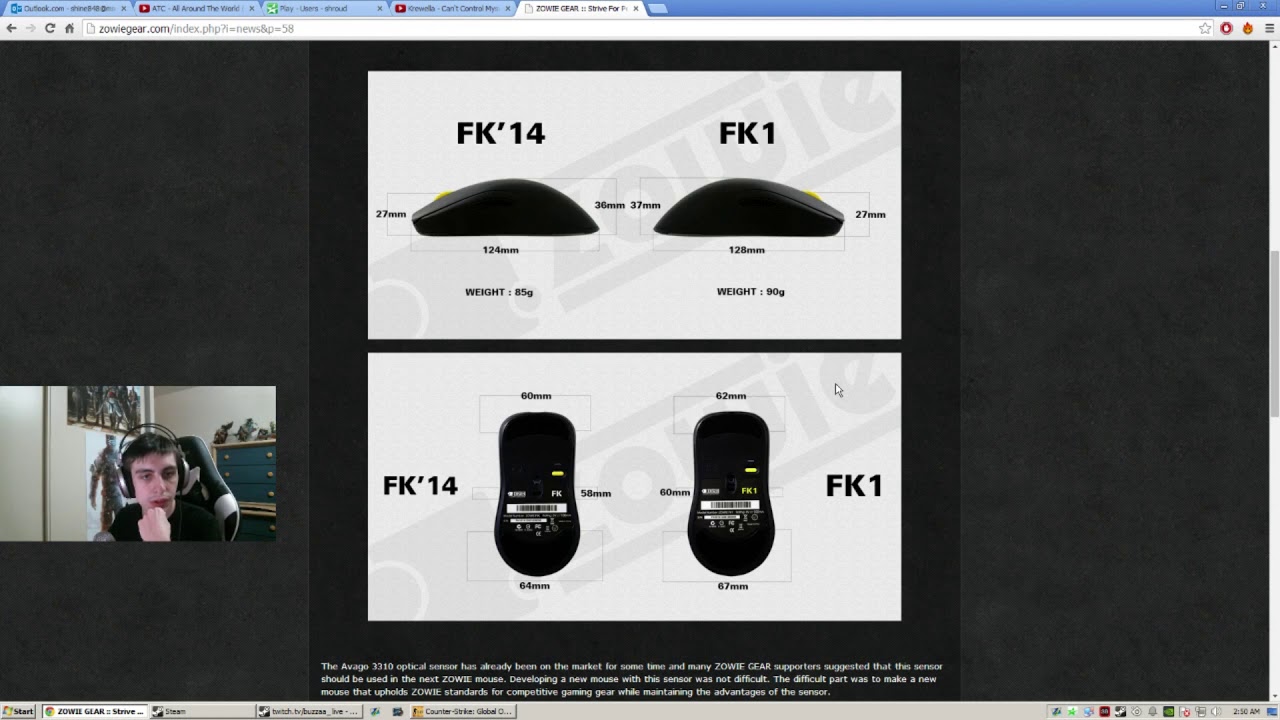 shroud Mouse Review! "The Dimensions are Perfect" | Shroud Deathmatch ...